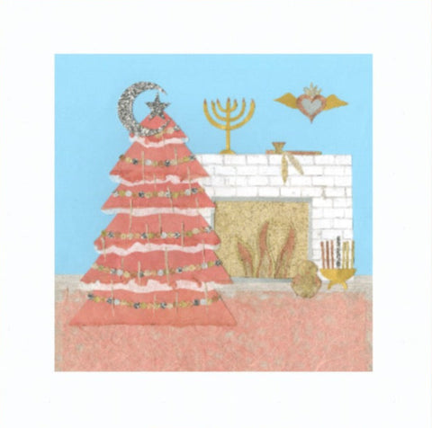 " Holiday Unity " Paper Collage Art – Works of Wyoming Gift n Gallery