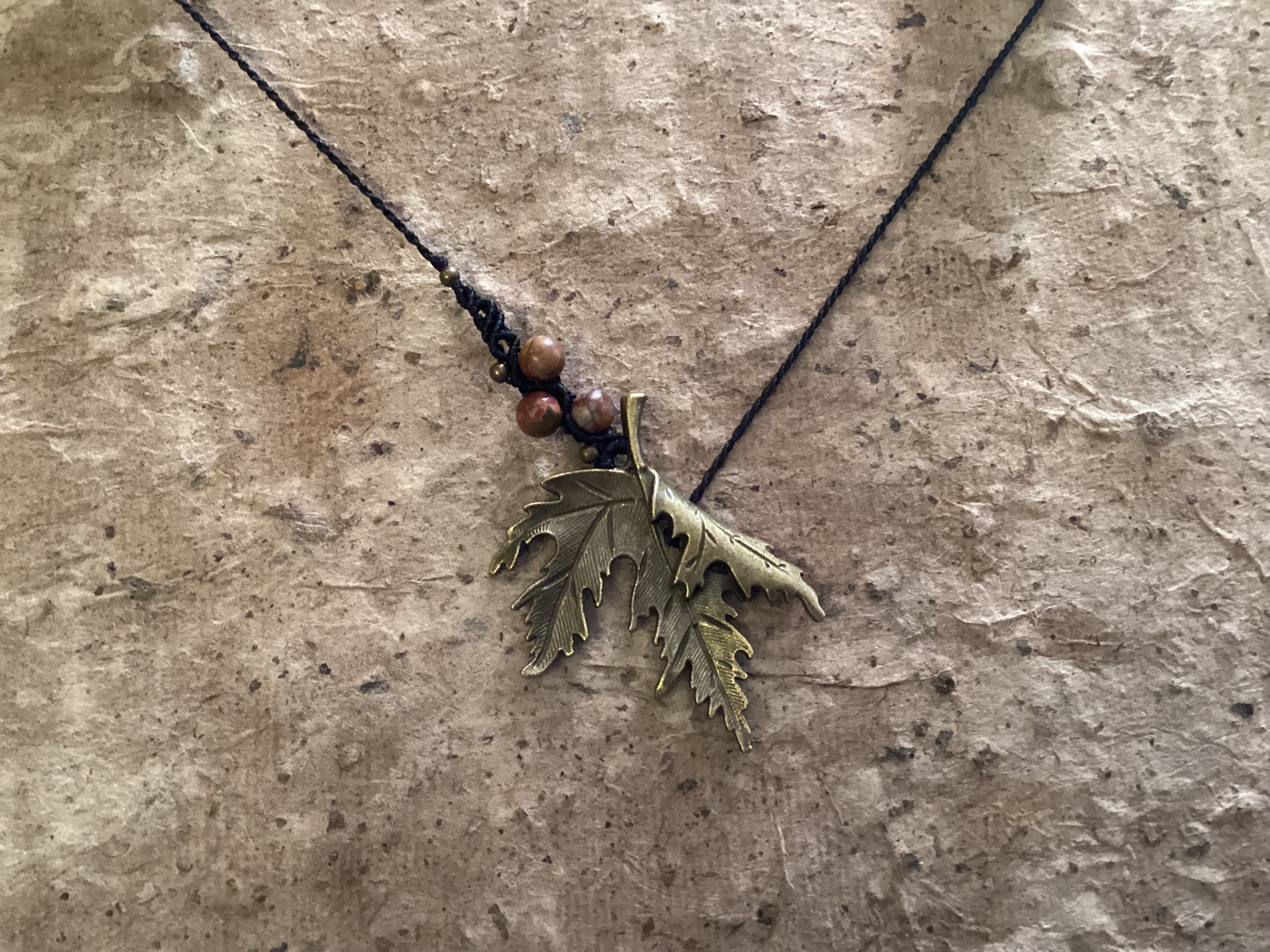 Adjustable Necklace - Metal Leaf – Works of Wyoming Gift n Gallery